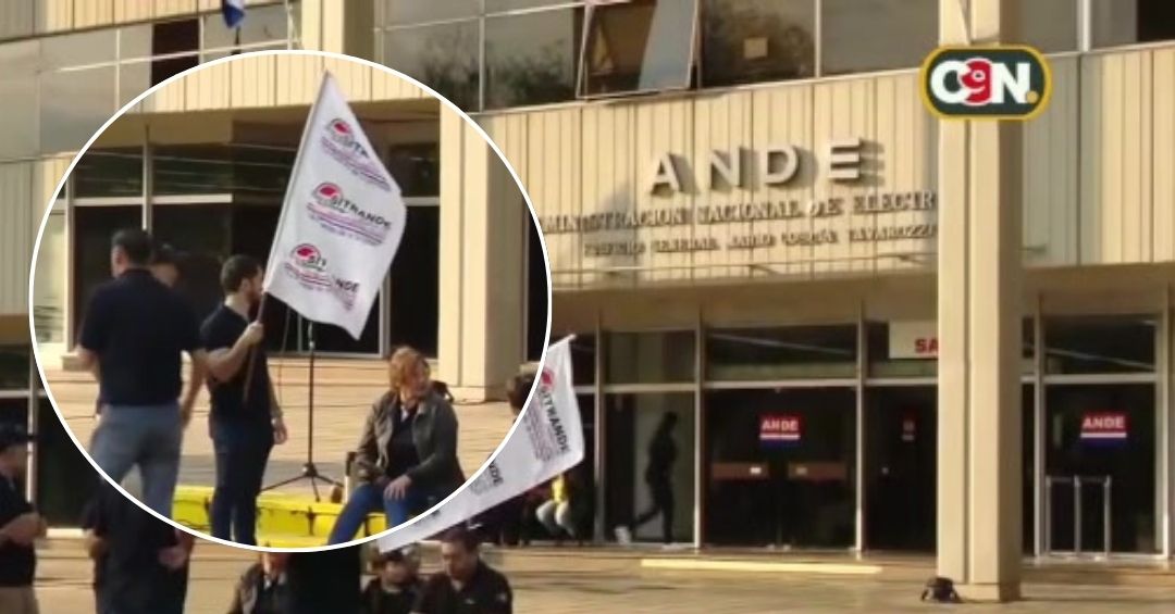 Funcionarios de la ANDE se manifiestan contra posible fusión con el MIC ...